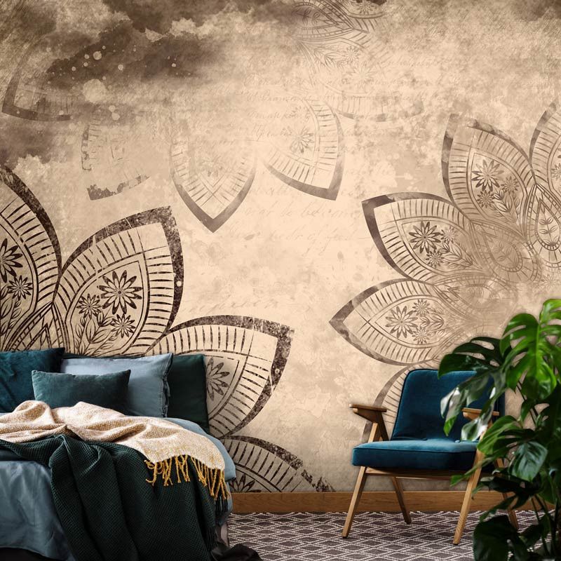 Fotobehang Vintage Mandala | Kunst | Vliesbehang | Behang op maat