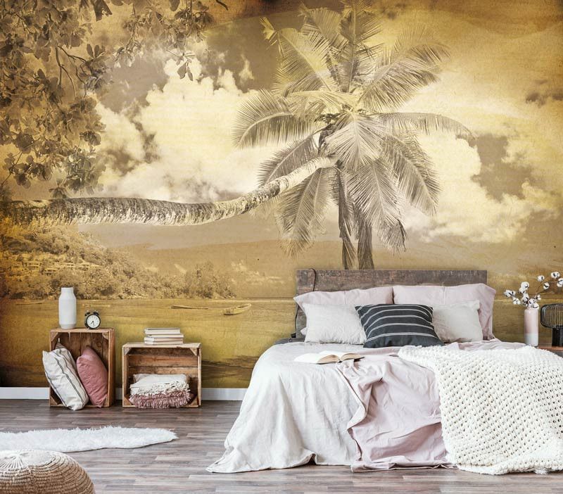 Fotobehang Vintage Strand