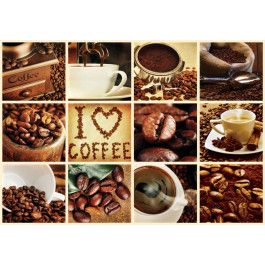 Fotobehang I Love Coffee Collage | Horeca Behang