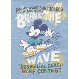 Disney Fotobehang Mickey Brave the Wave - 200 x 280 cm