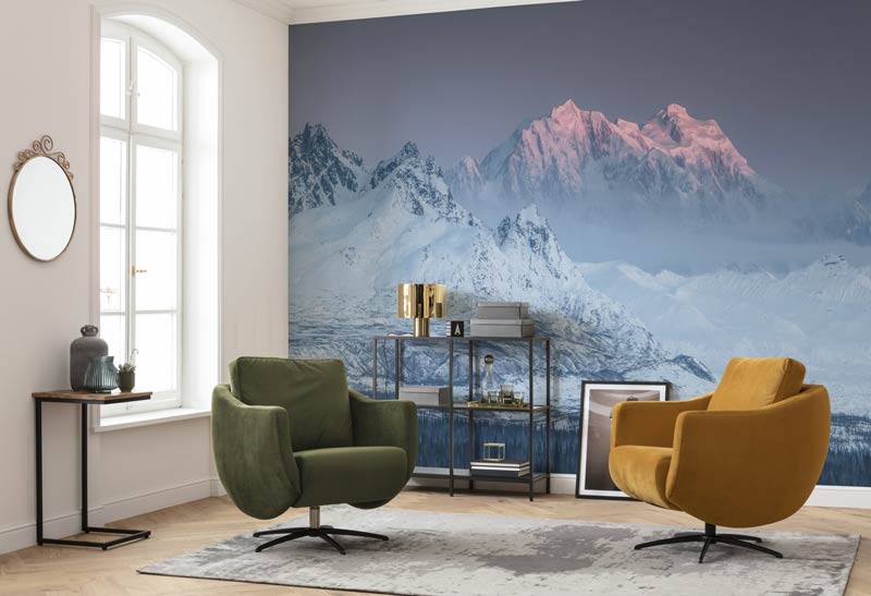 Fotobehang Mount Stevens | Fotobehang Berglandschap